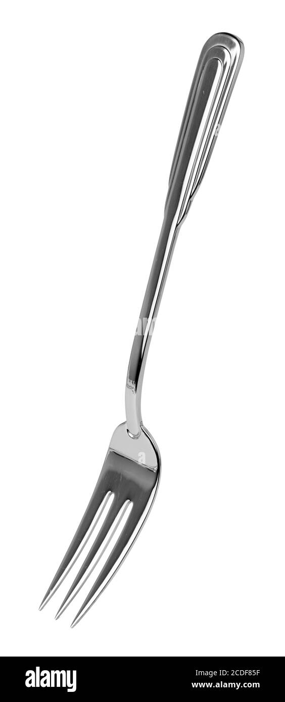 Steel metal fork isolated on white background Stock Photo - Alamy