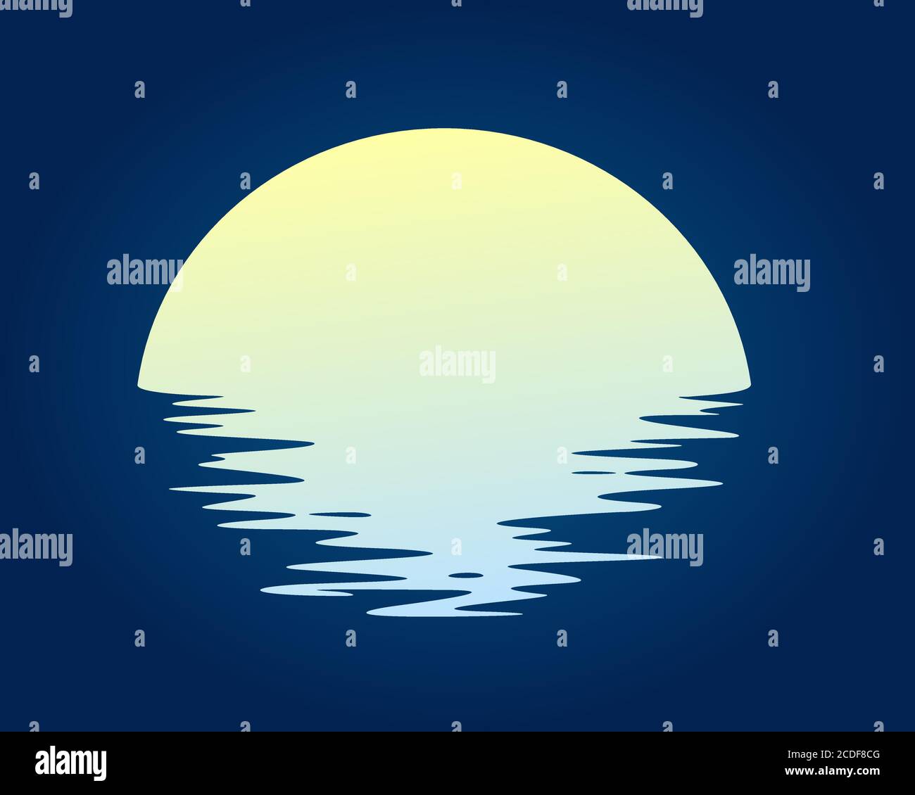 Dawn at sea Stock Vector Images - Alamy