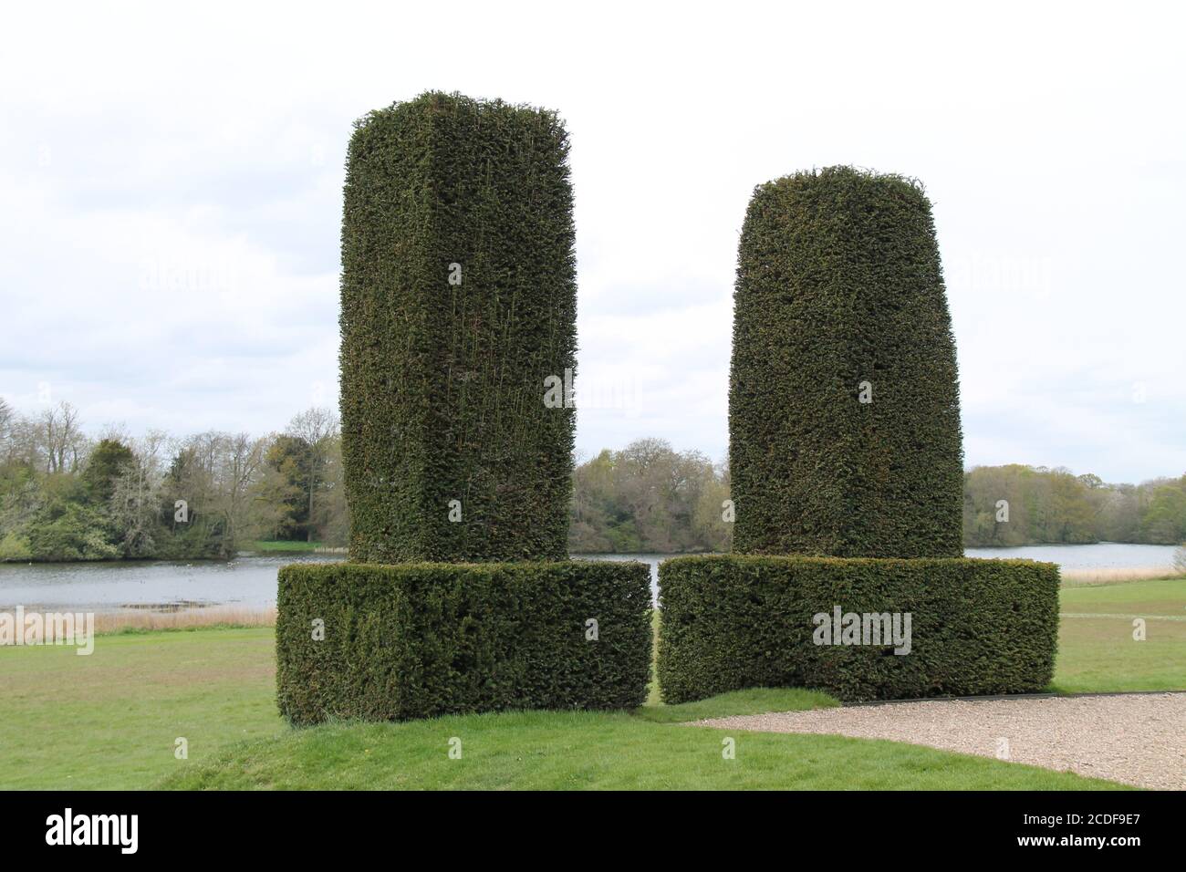 Shaped Topiary Hedges in a Formal Garden Stock Photo - Alamy