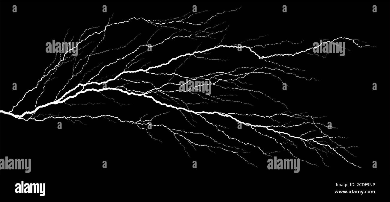 Electric lightning energy explosion Black and White Stock Photos ...