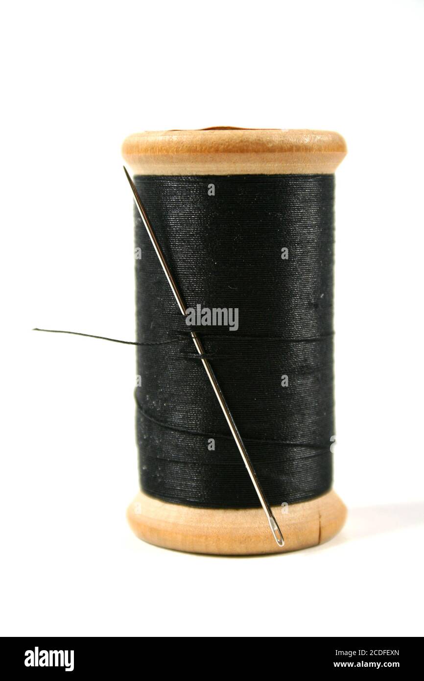 Grandma's Needle And Thread Stock Photo - Alamy