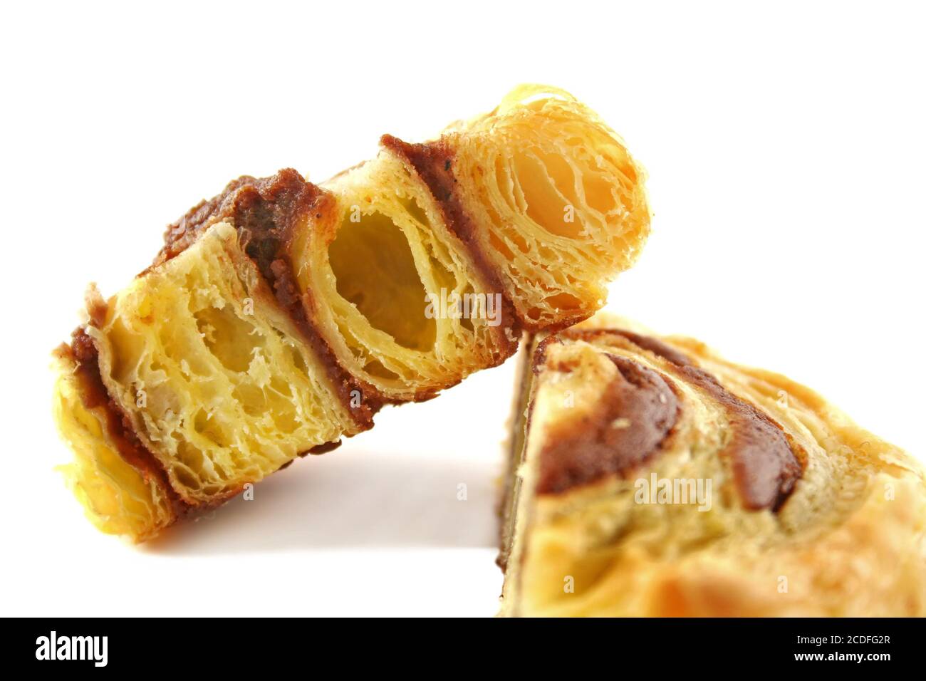 Chocolate Danish Pastry Stock Photo - Alamy