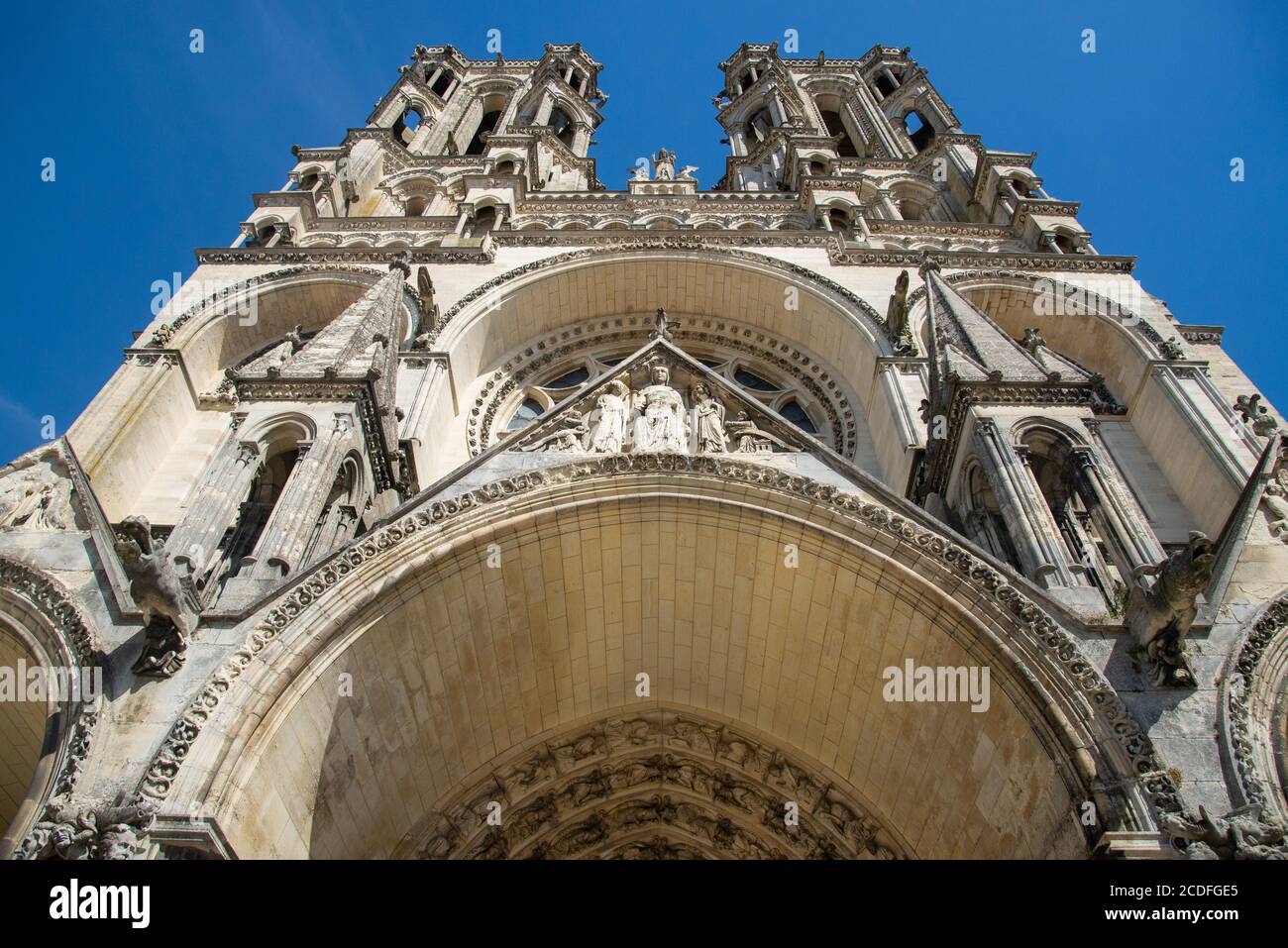 cathedral of Laon in France Stock Photo - Alamy