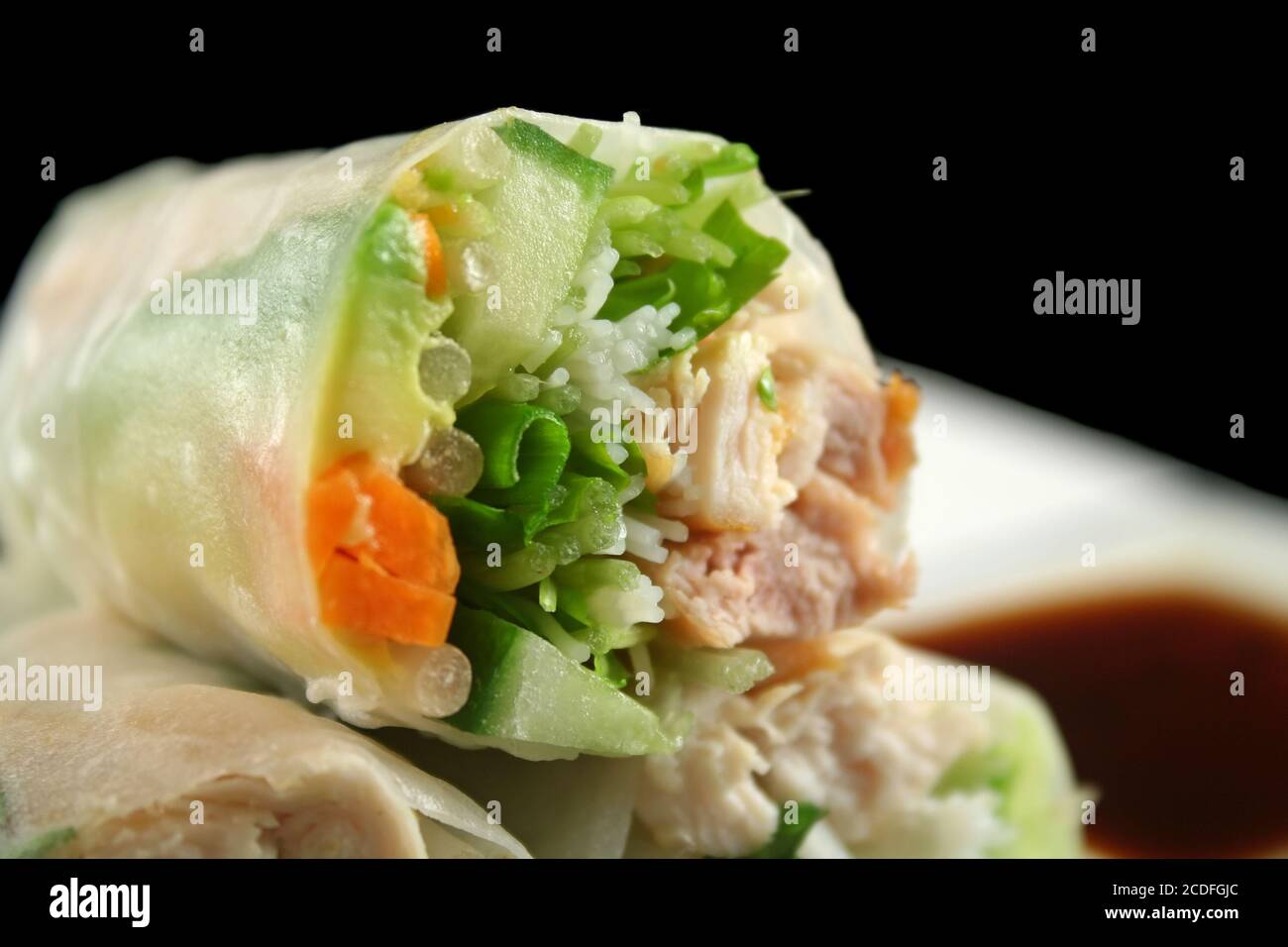 Vietnamese Rice Paper Roll Stock Photo - Alamy