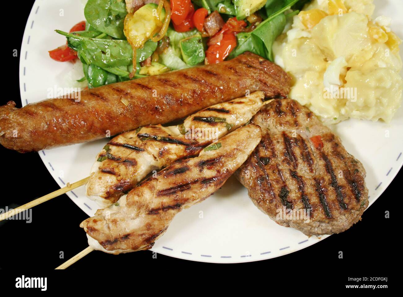BBQ Lunch 6 Stock Photo - Alamy