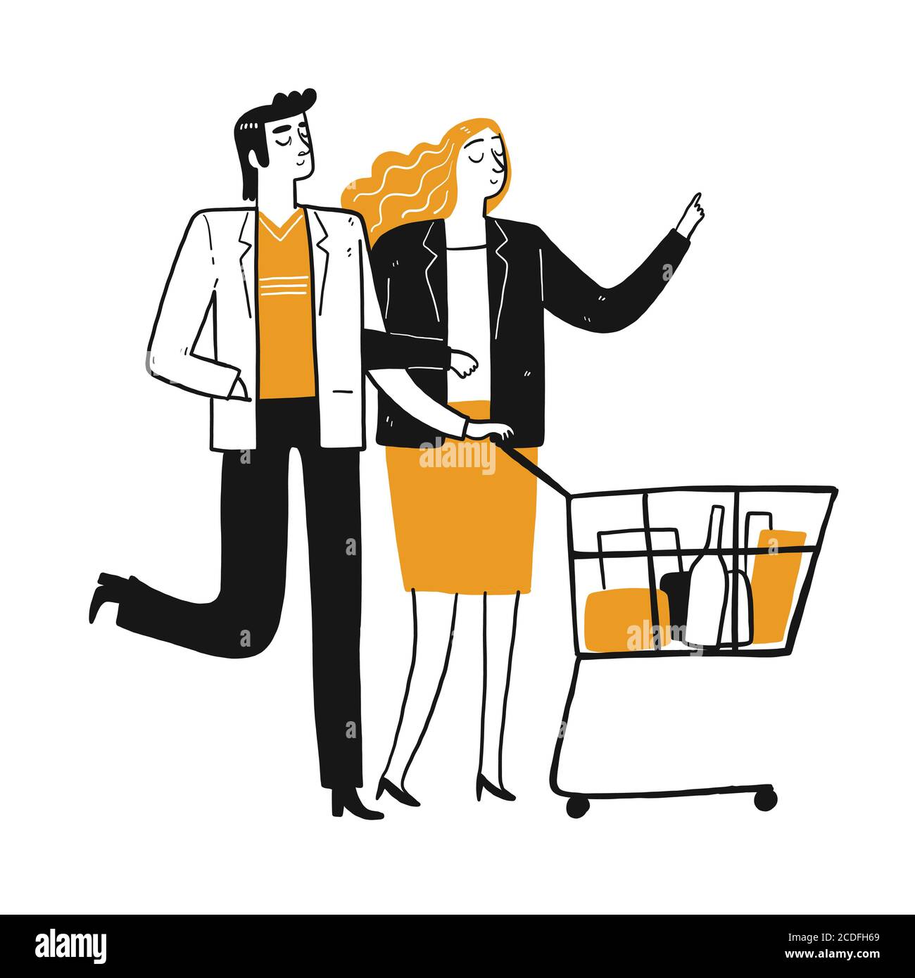 People Shopping Clipart
