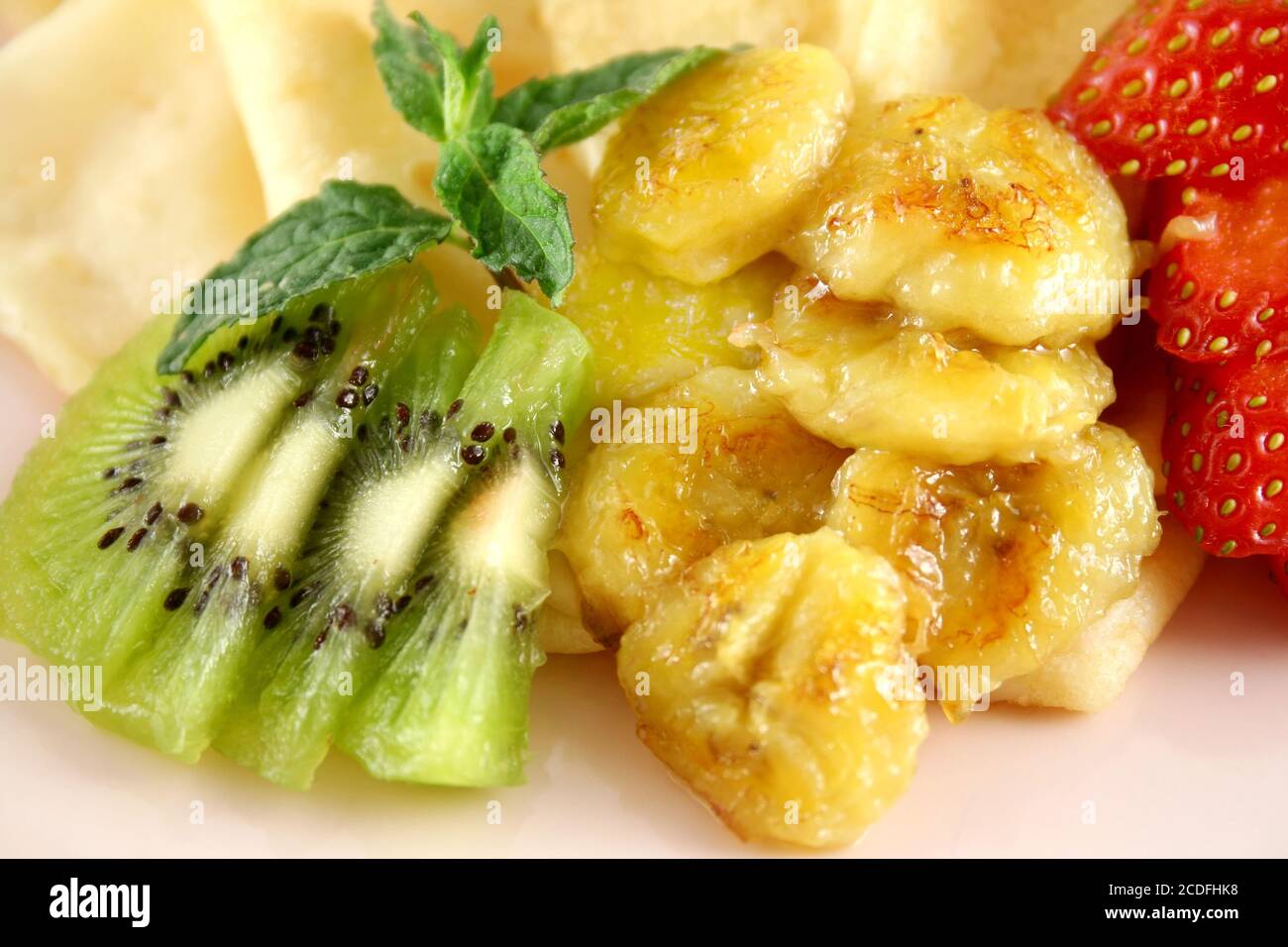 Banana Crepes 6 Stock Photo - Alamy