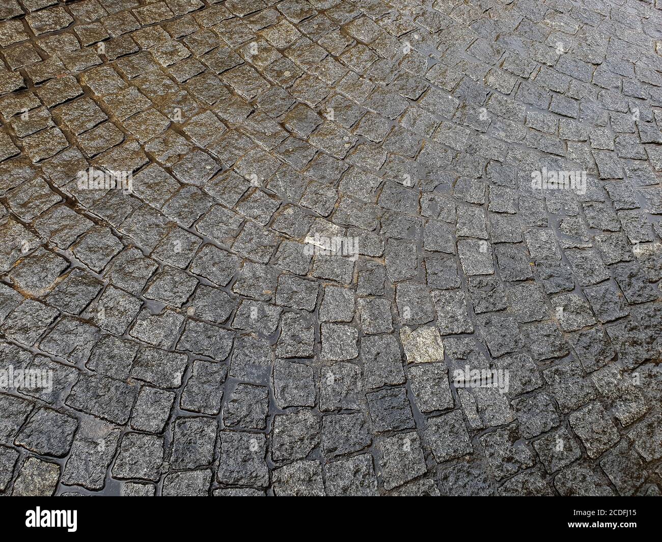 Cobblestone pavement road texture Stock Photo - Alamy
