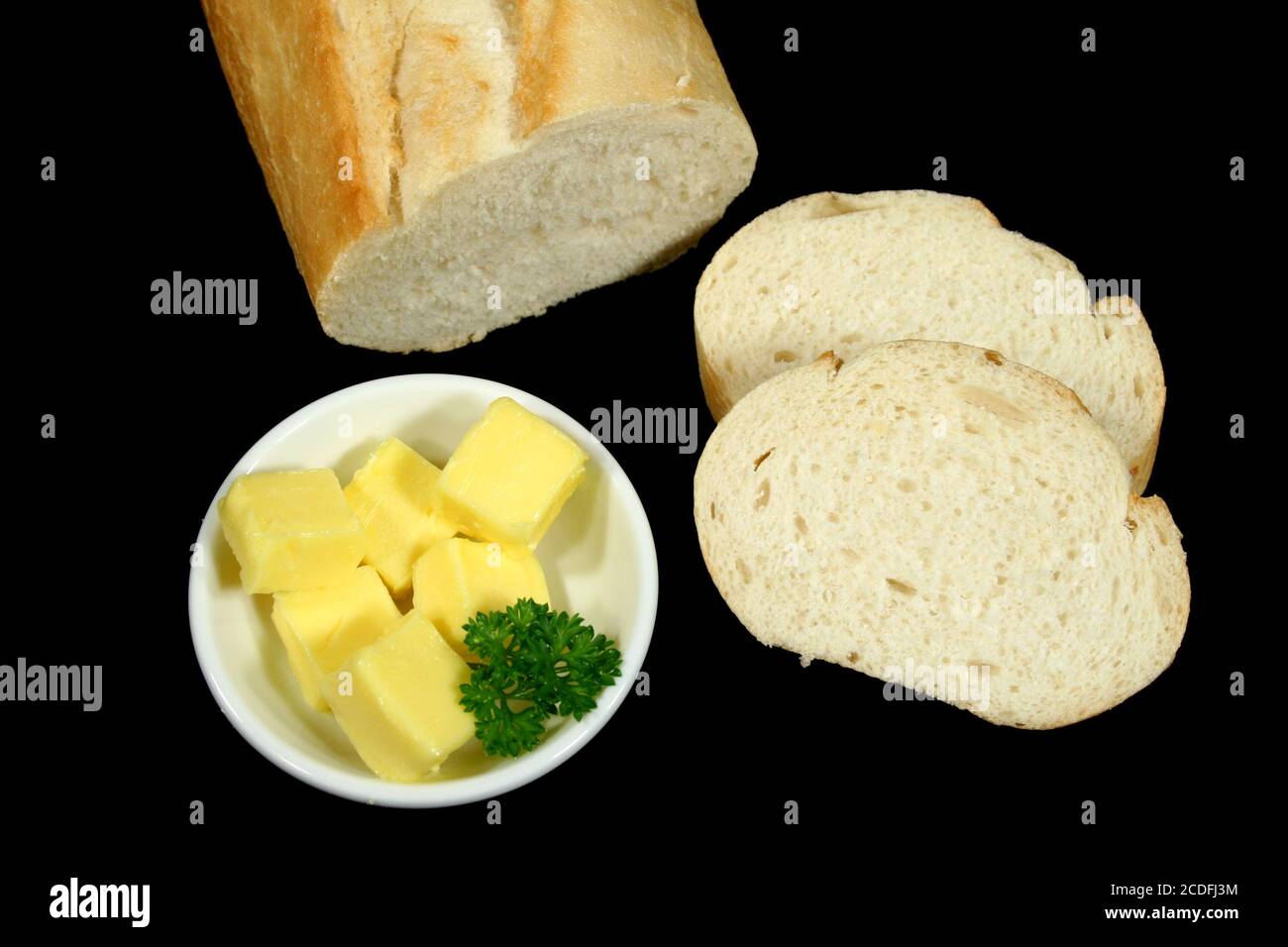 Bread And Butter Stock Photo - Alamy