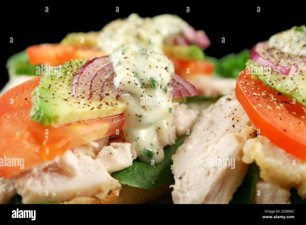 Chicken Finger Sandwich Stock Photo - Alamy