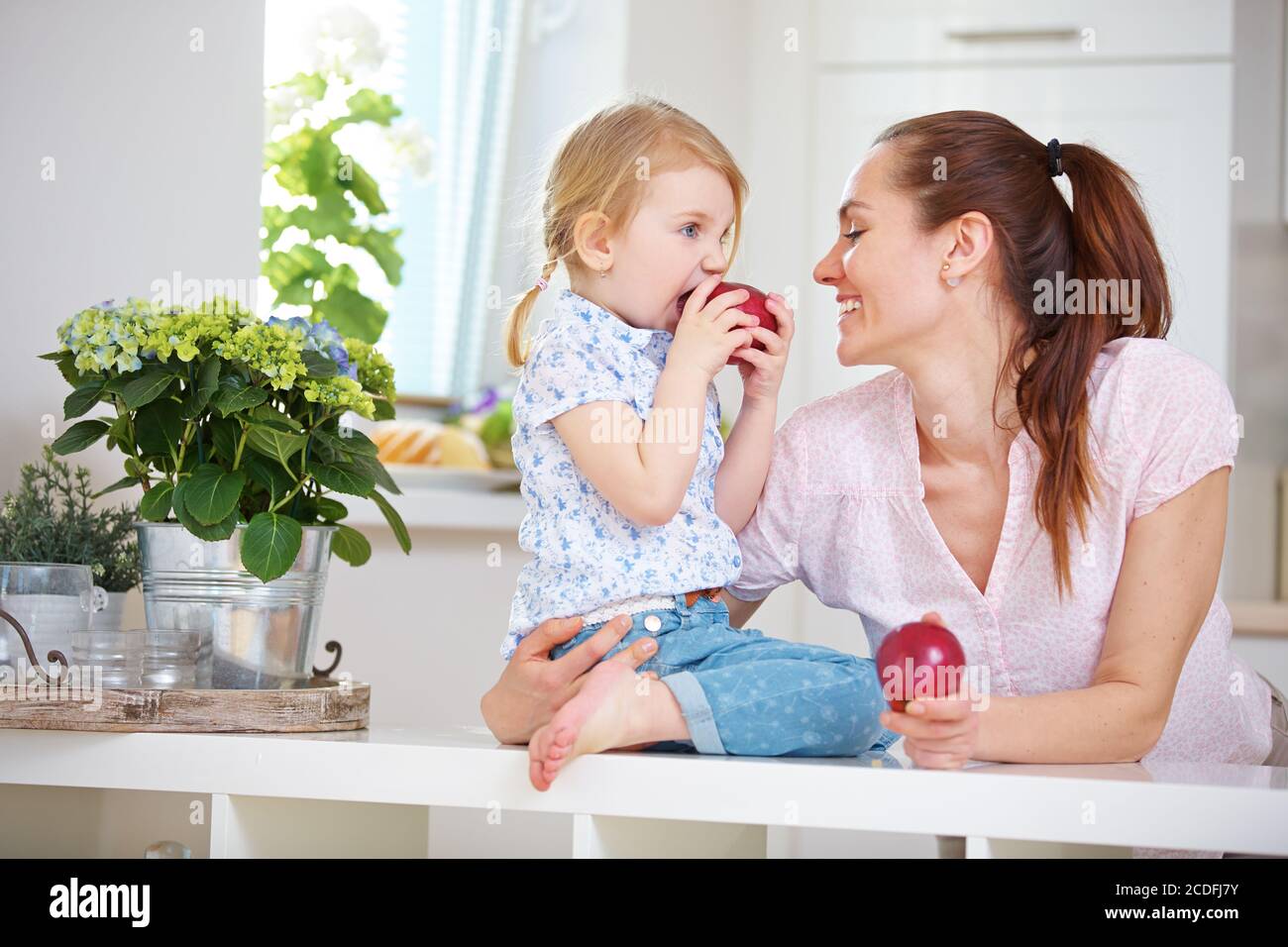 Mother apple kids hi-res stock photography and images - Alamy