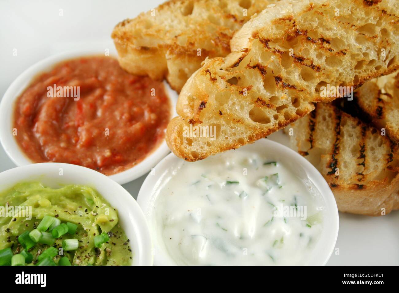 Turkish Bread And Dips 1 Stock Photo - Alamy