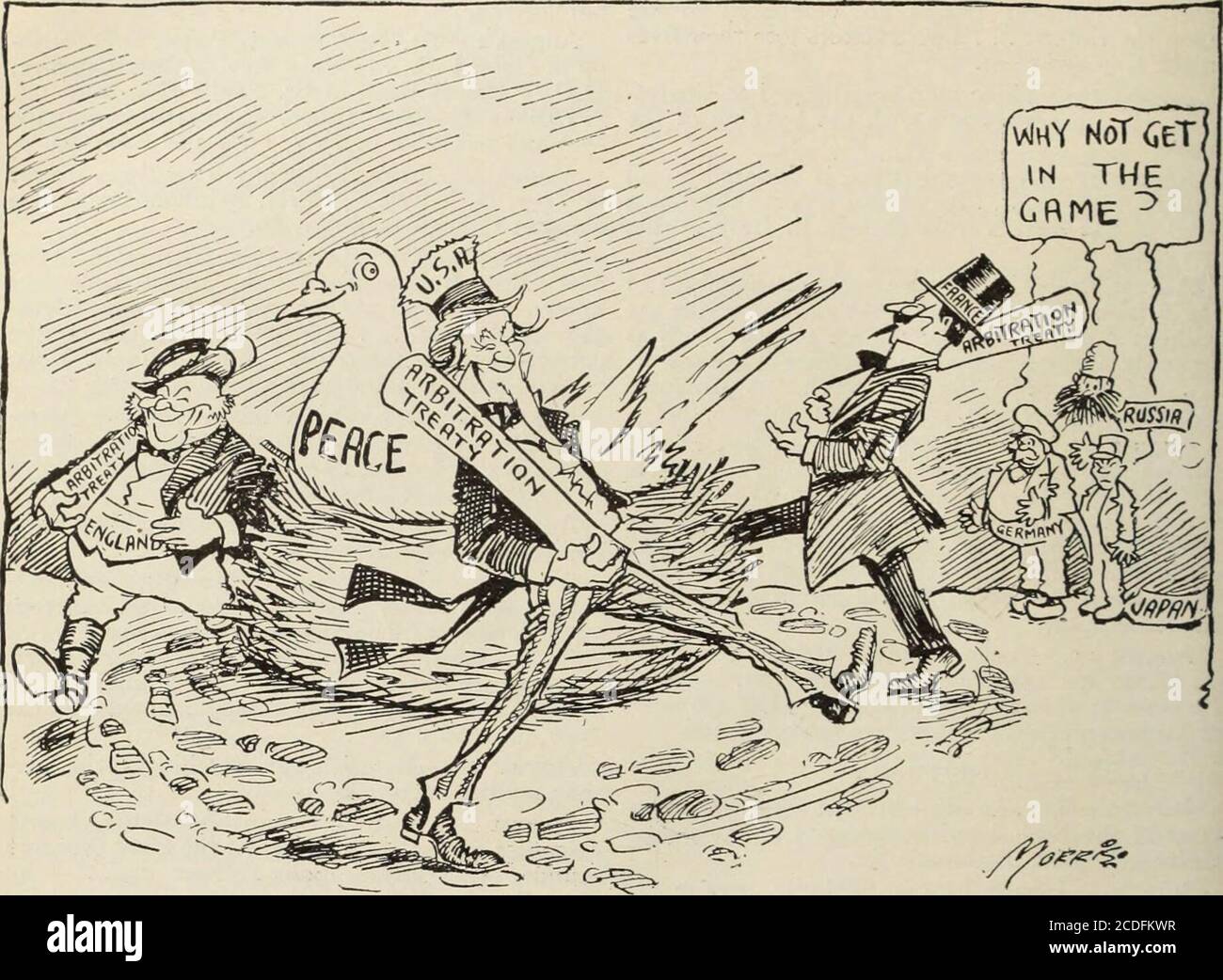 . Review of reviews and world's work . CARTOONS OF THE MONTH. THE THREE ...