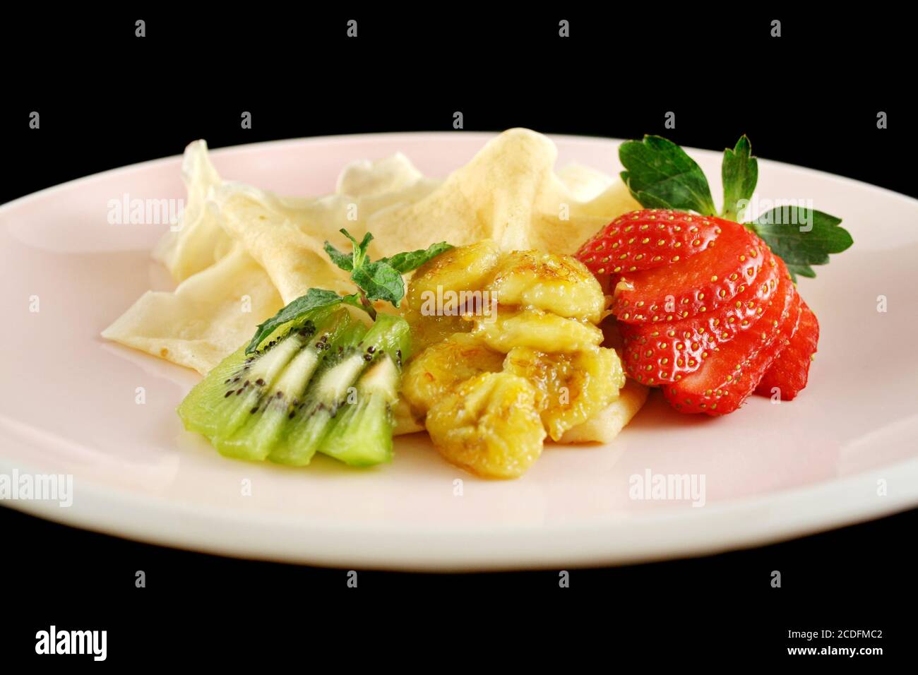 Banana Crepes 8 Stock Photo - Alamy