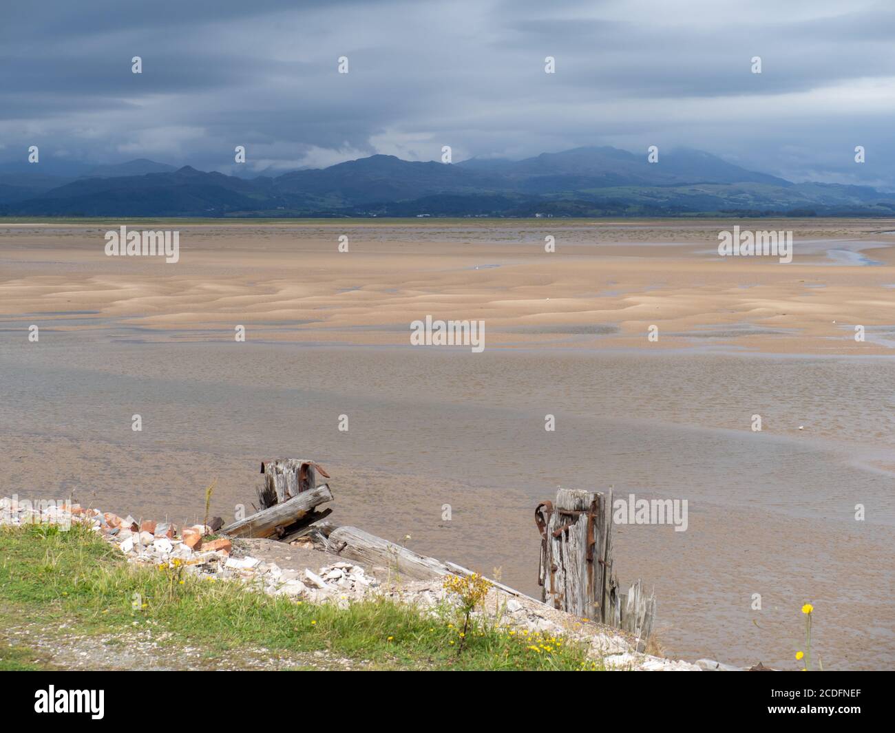 The village of Haverigg lies on the Duddon Estuary a short distance ...