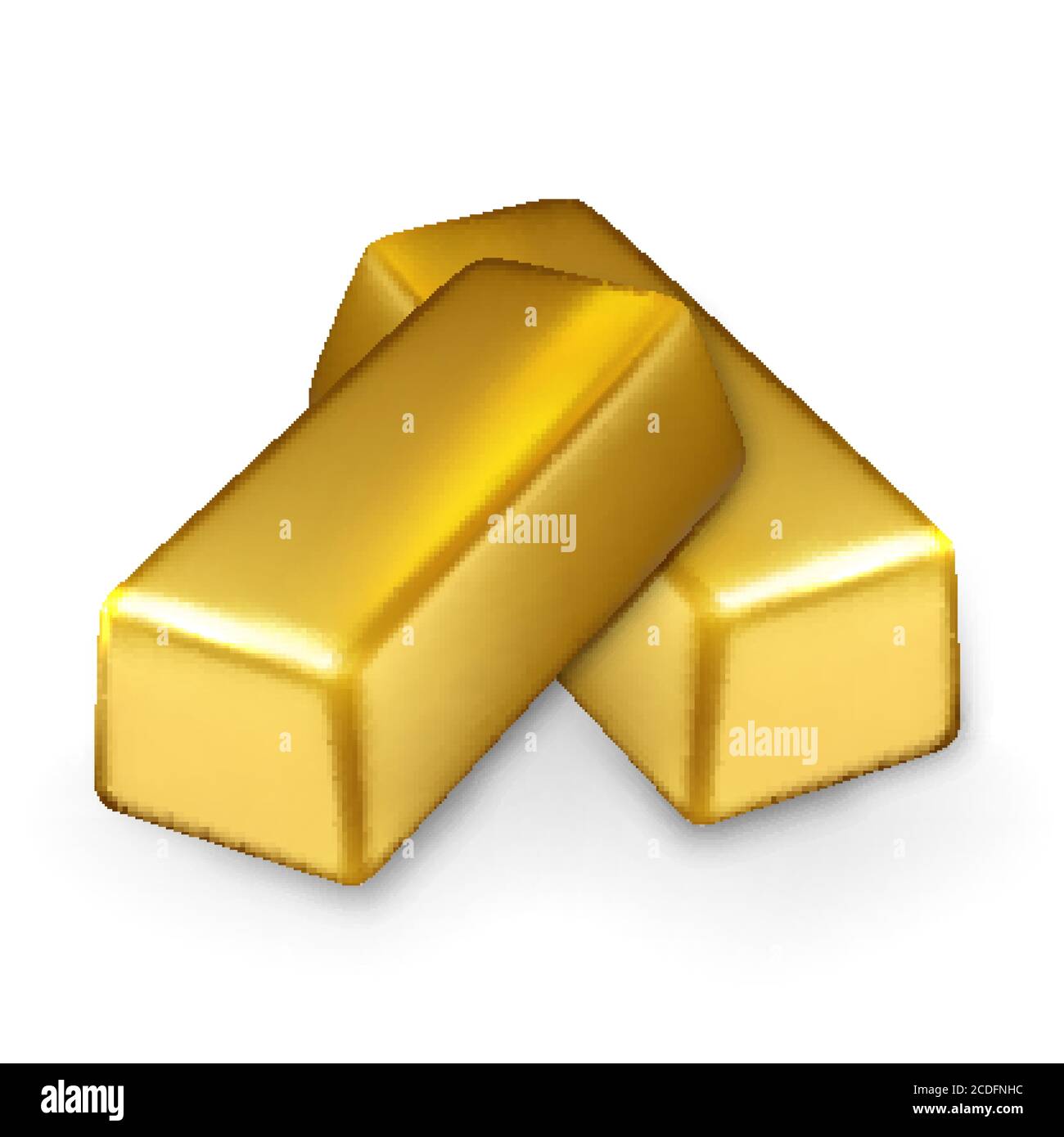 Gold Bar Stack Finance Investment Treasure Vector Stock Vector Image ...