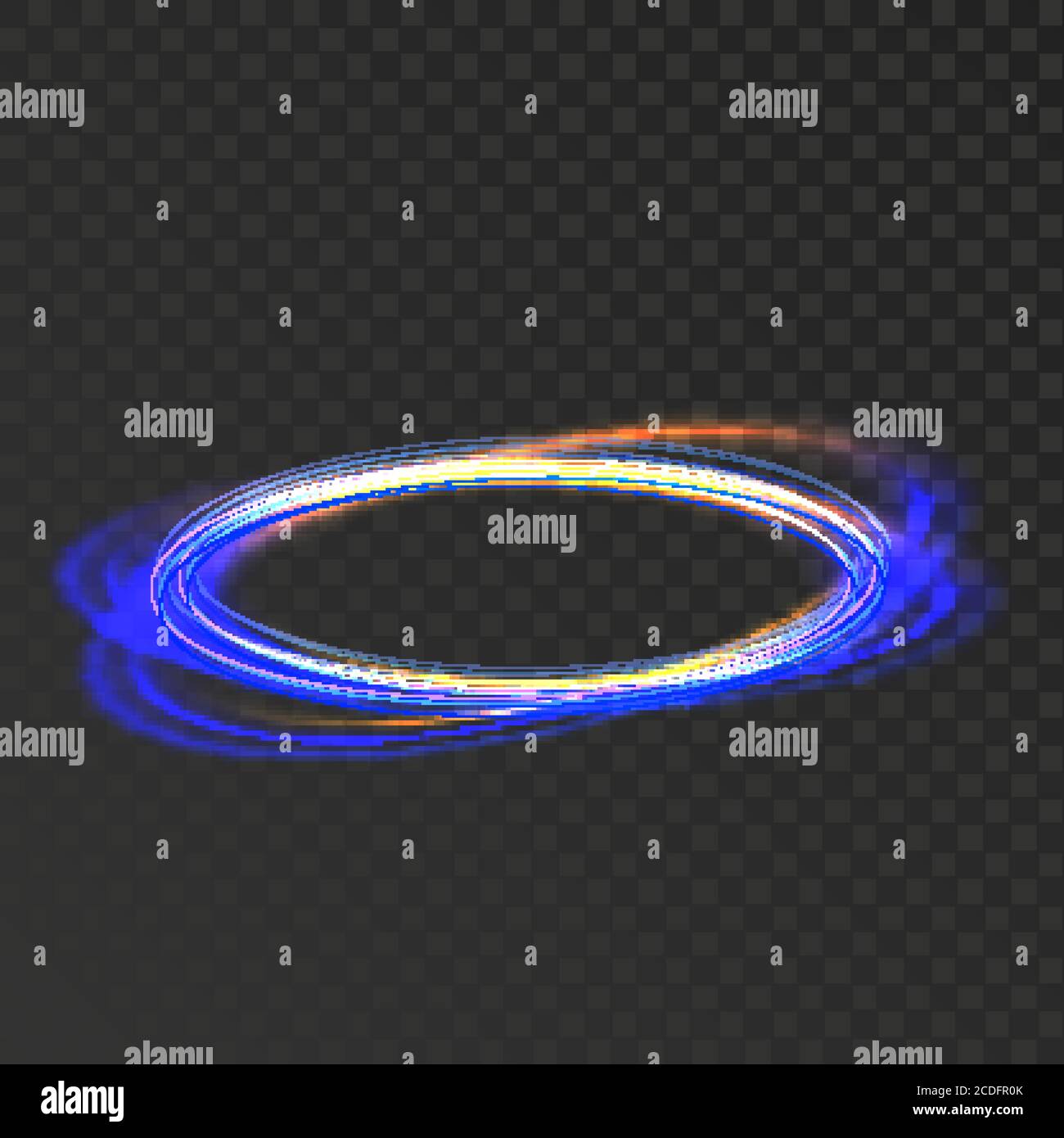 Glowing Circle Mystic Shine Frame Effect Vector Stock Vector Image ...