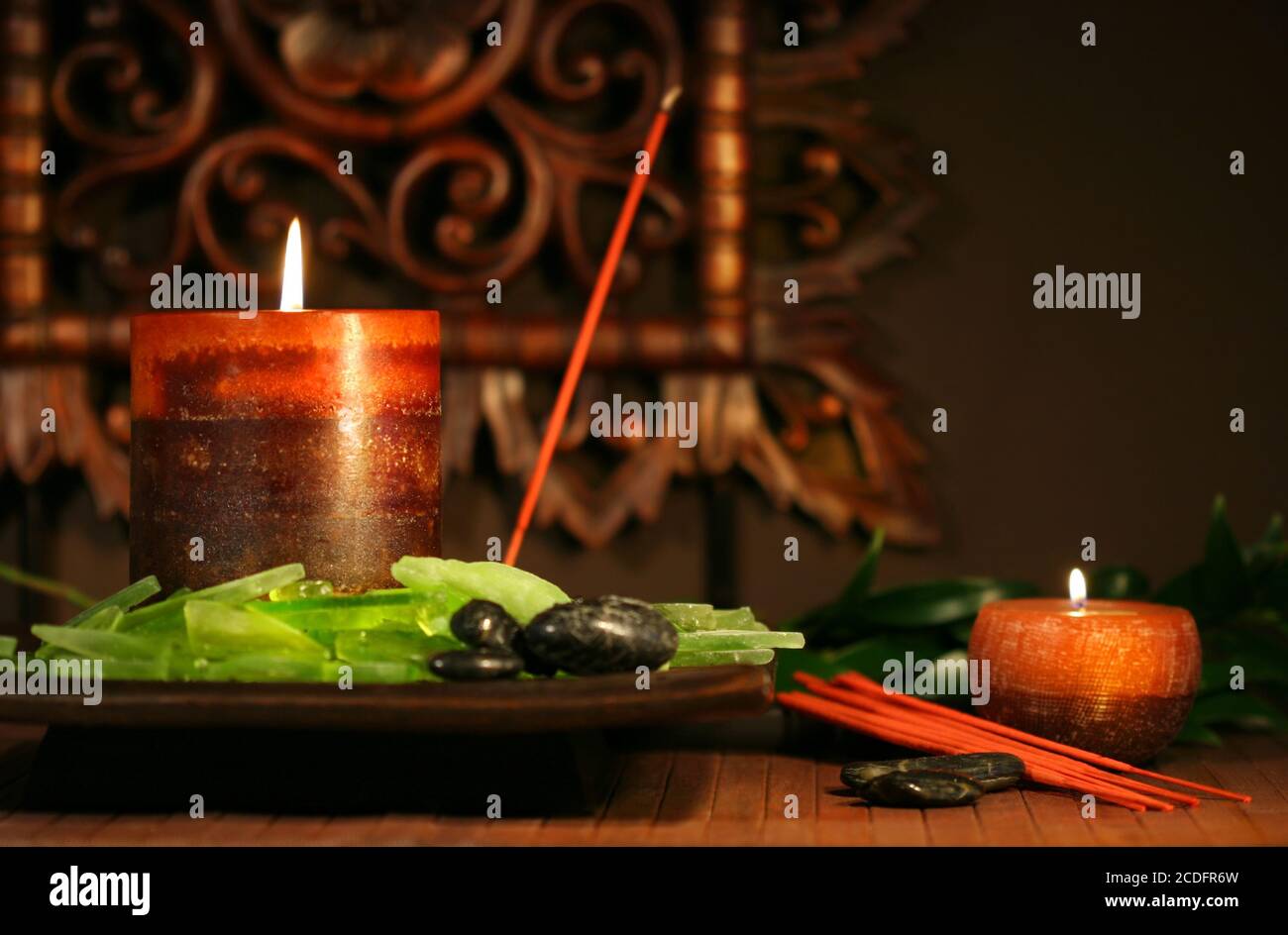 Amber candles hi-res stock photography and images - Alamy