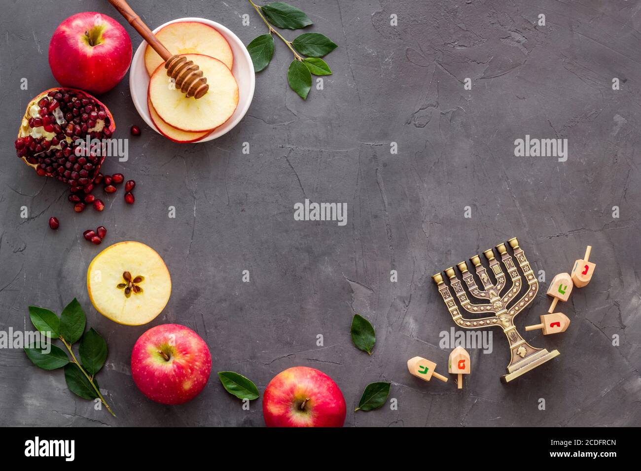 Jewish Rosh Hashanah postcard greeting holiday concept Stock Photo - Alamy