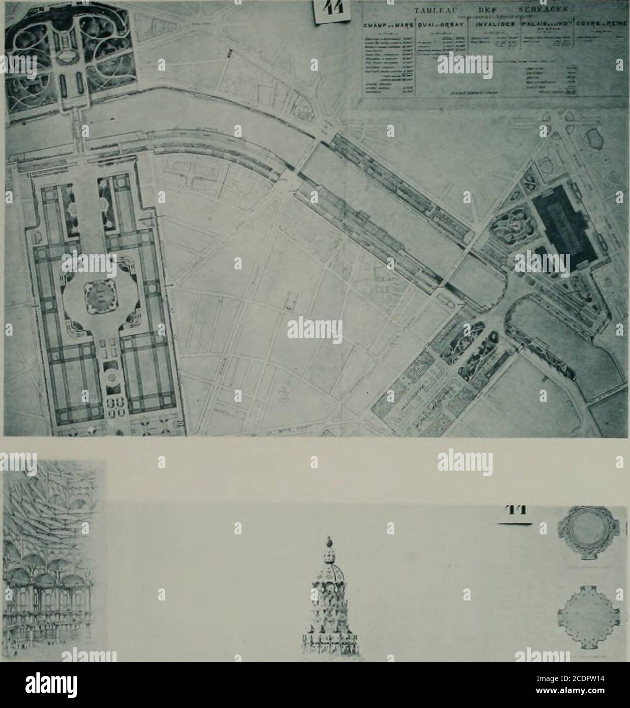 . Concours pour l'Exposition universelle de 1900; projets exposés au ...