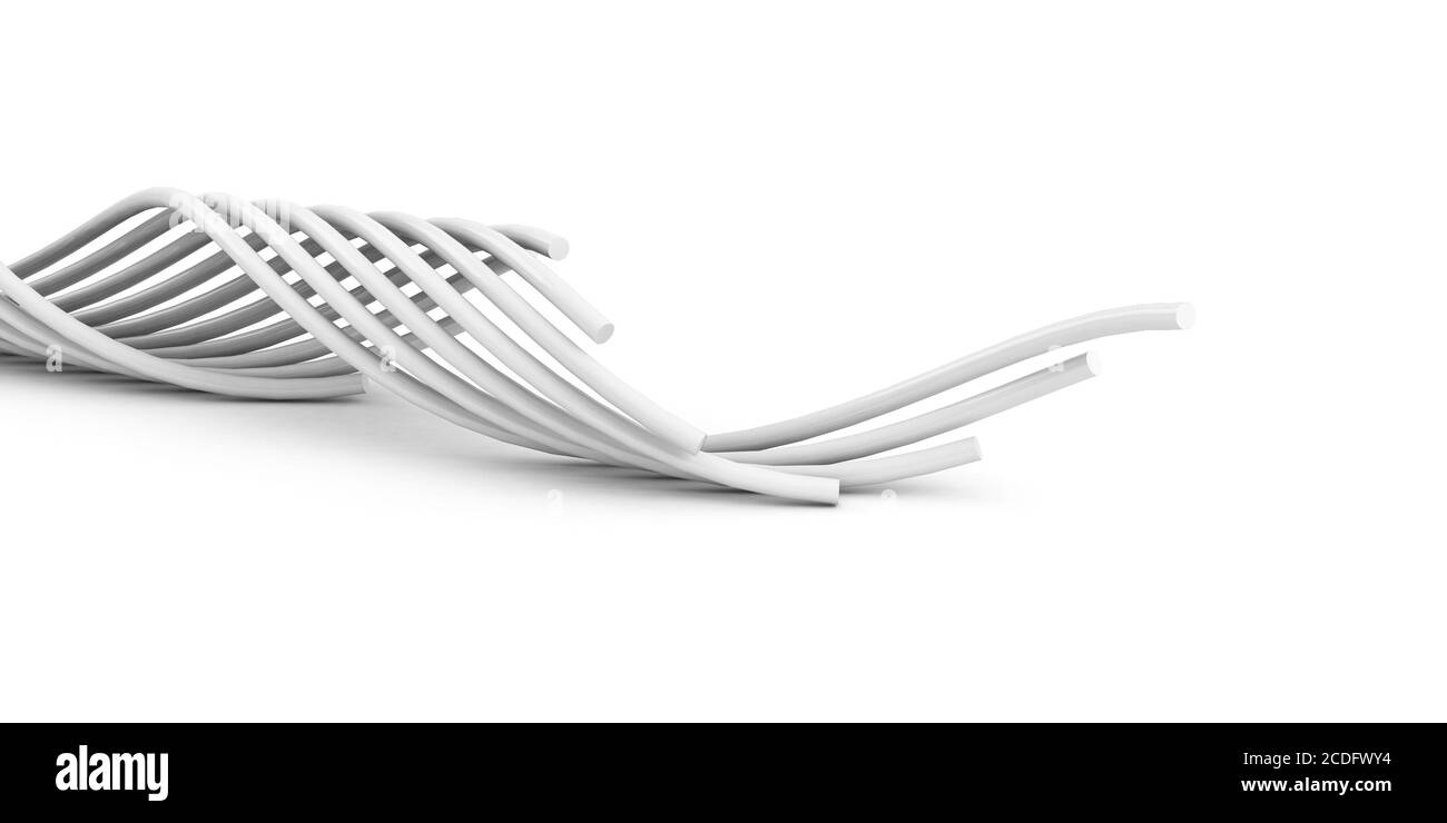 Three dimensional white wire hi-res stock photography and images - Alamy