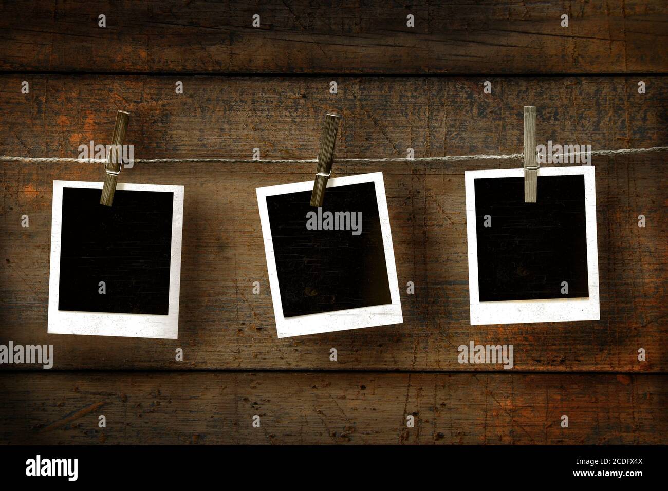 Old polaroid photos Stock Photo - Alamy