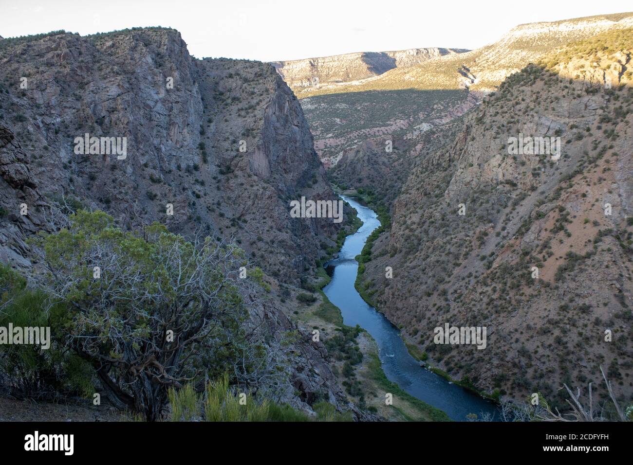 Beautiful shot of a river in the middle of cliffs Stock Photo - Alamy