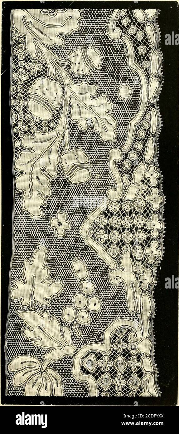 . History of lace . e effect to be produced by the whole. The pattern ...
