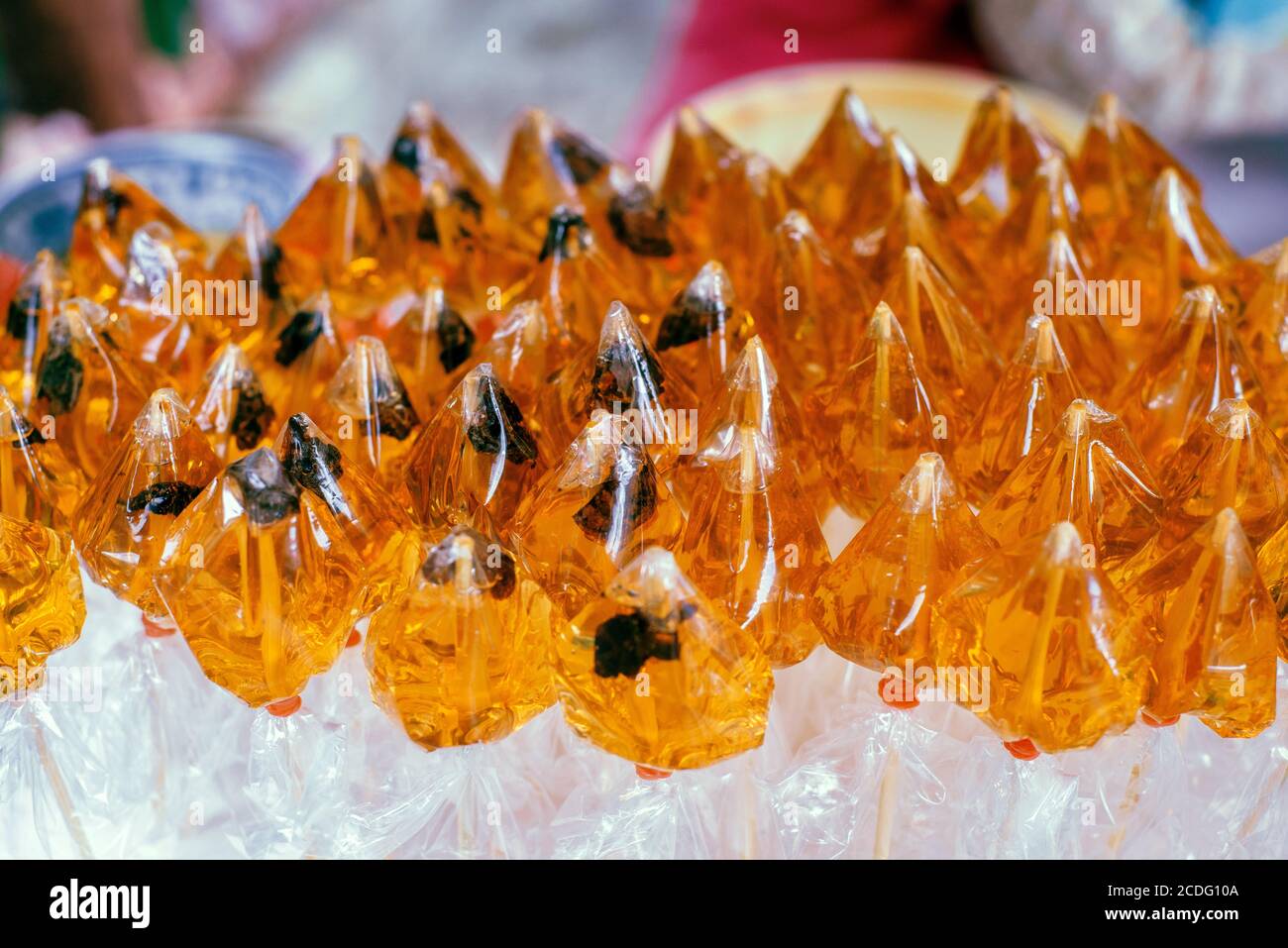 Delicious Taiwan made plum lollipop candy flavored with maltose Stock ...
