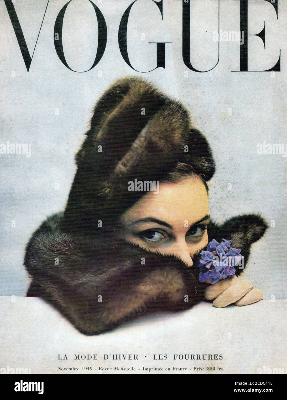 Vogue Cover 1949 Stock Photo - Alamy
