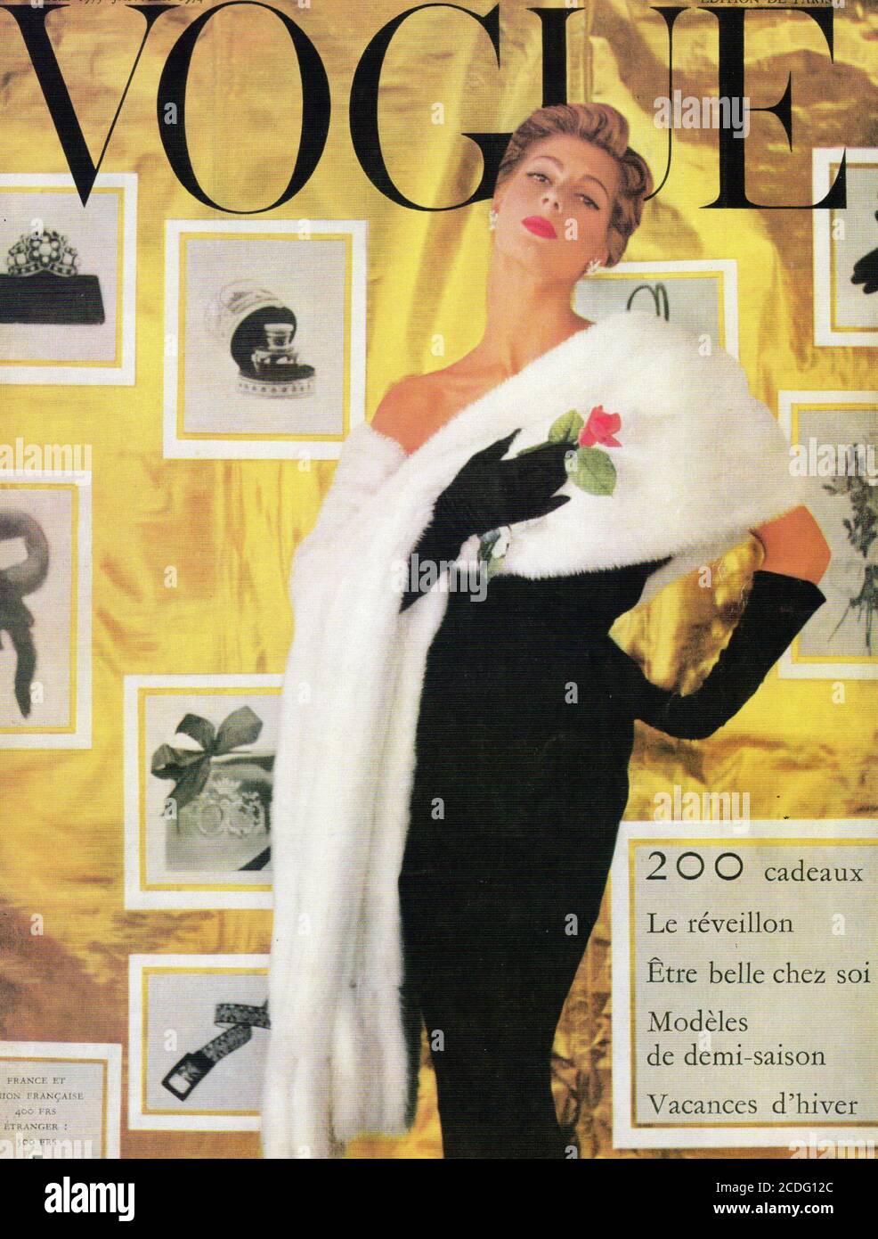 Vogue Cover 1954 Stock Photo - Alamy