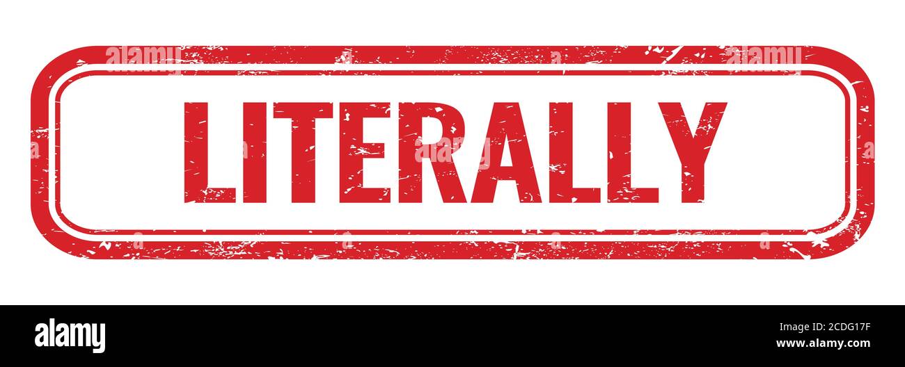 Literally stamp hi-res stock photography and images - Alamy