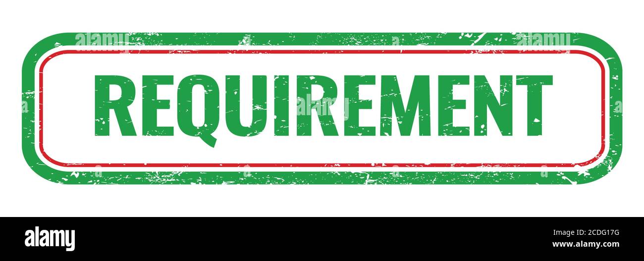 Requirement stamp hi-res stock photography and images - Alamy