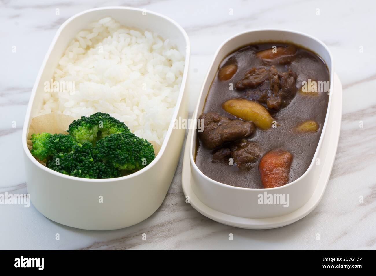 japanese style beef stew lunch box Stock Photo - Alamy