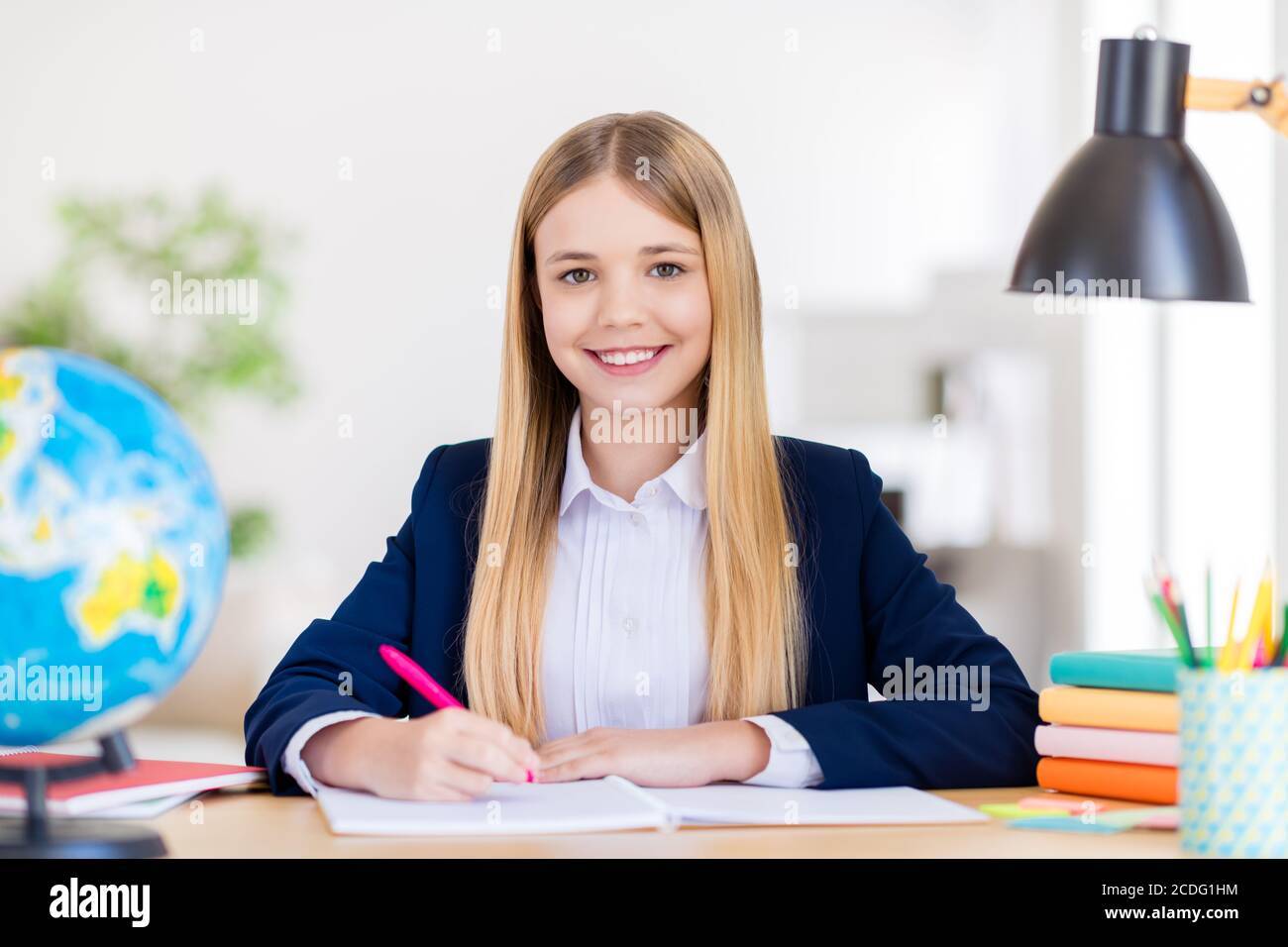 Close-up portrait of her she nice attractive pretty small little ...