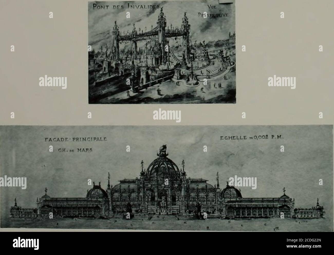 . Concours pour l'Exposition universelle de 1900; projets exposés au ...