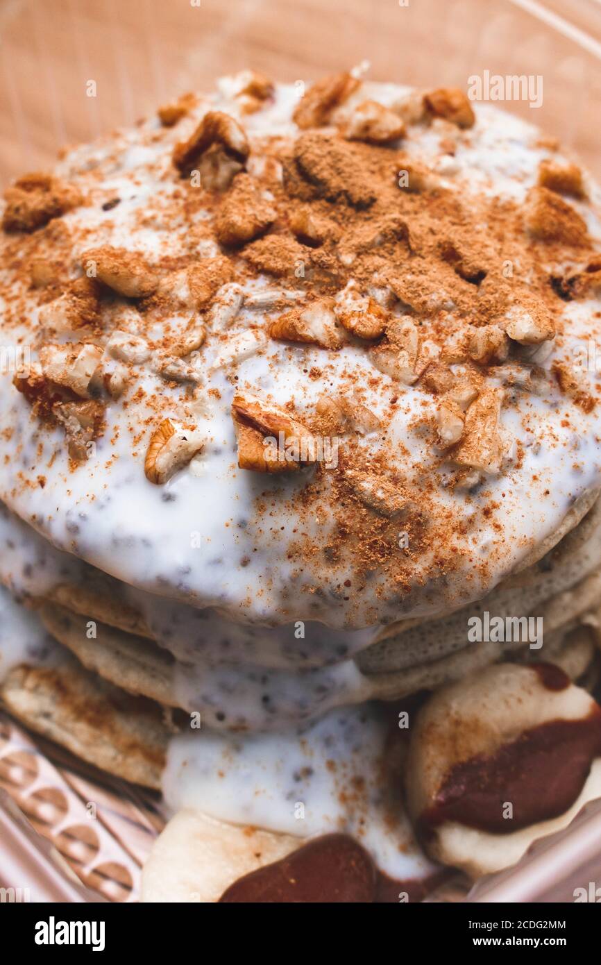 Vertical shot of a pancake Stock Photo - Alamy
