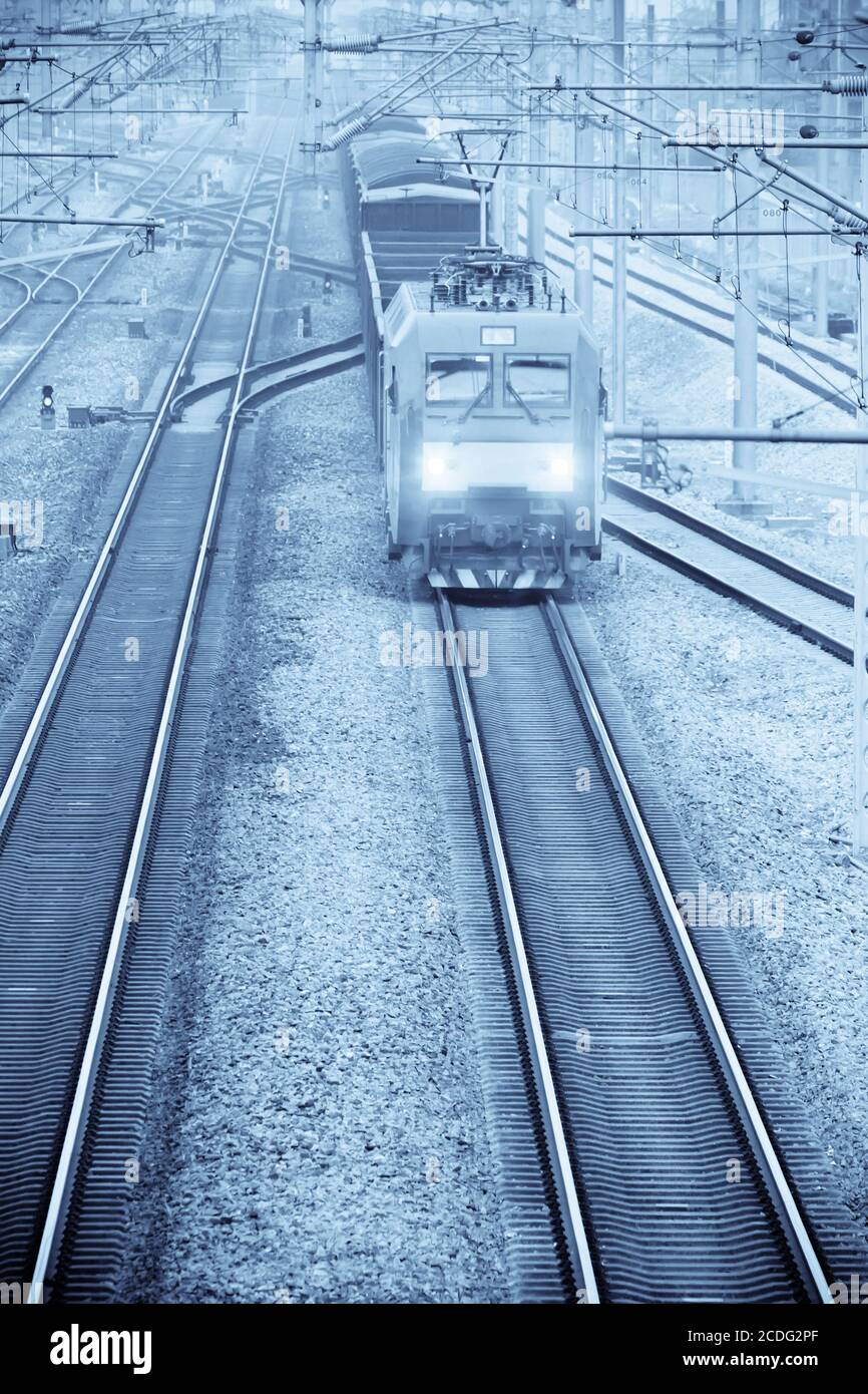 modern freight train Stock Photo - Alamy