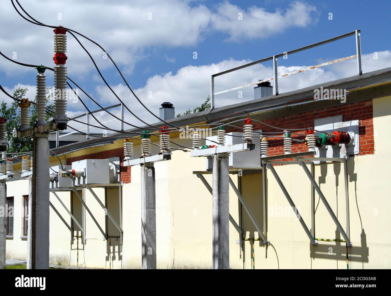 Electricity for a villiage Stock Photo - Alamy