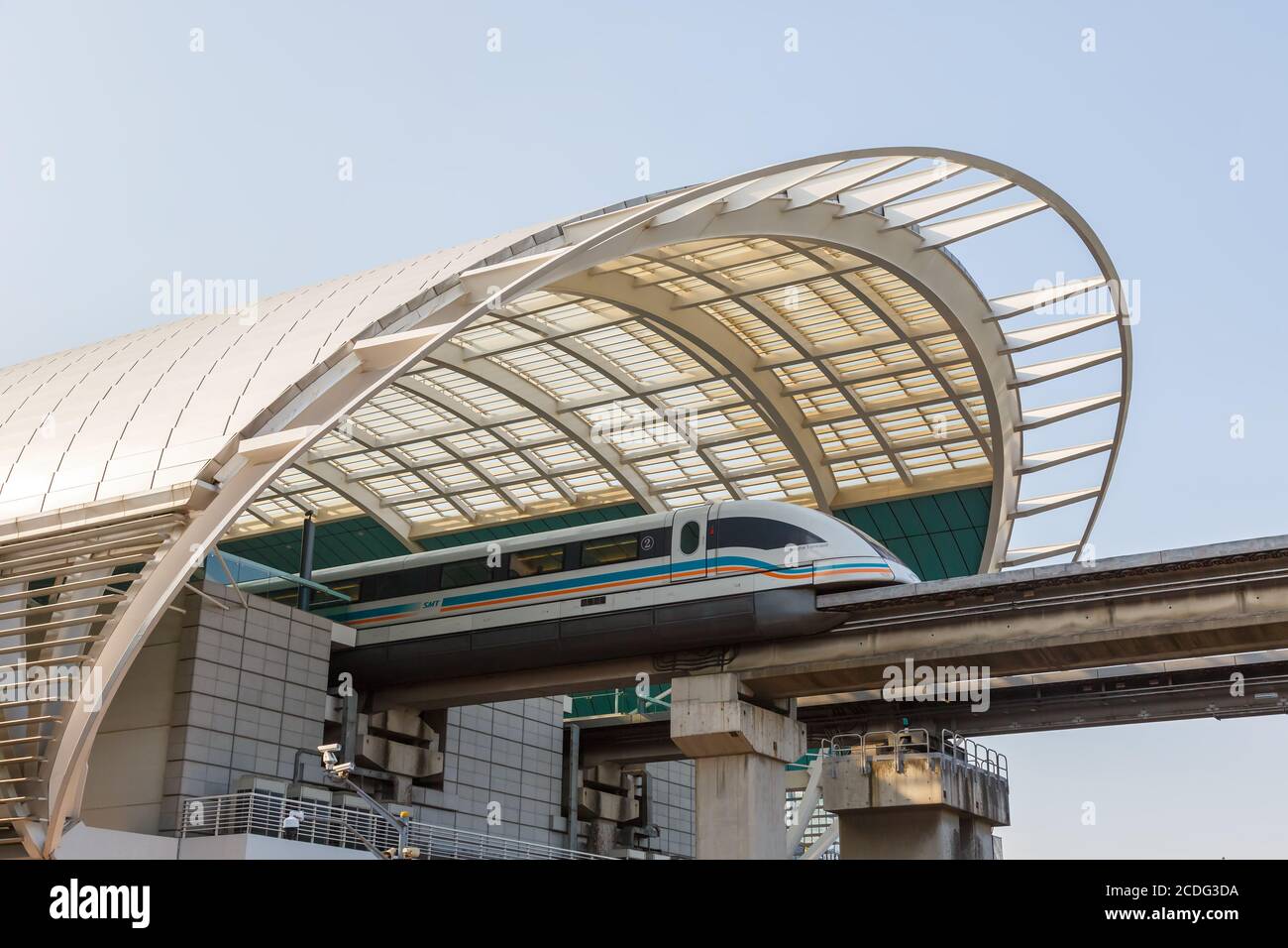 Shanghai, China - September 27, 2019: Shanghai Transrapid Maglev ...