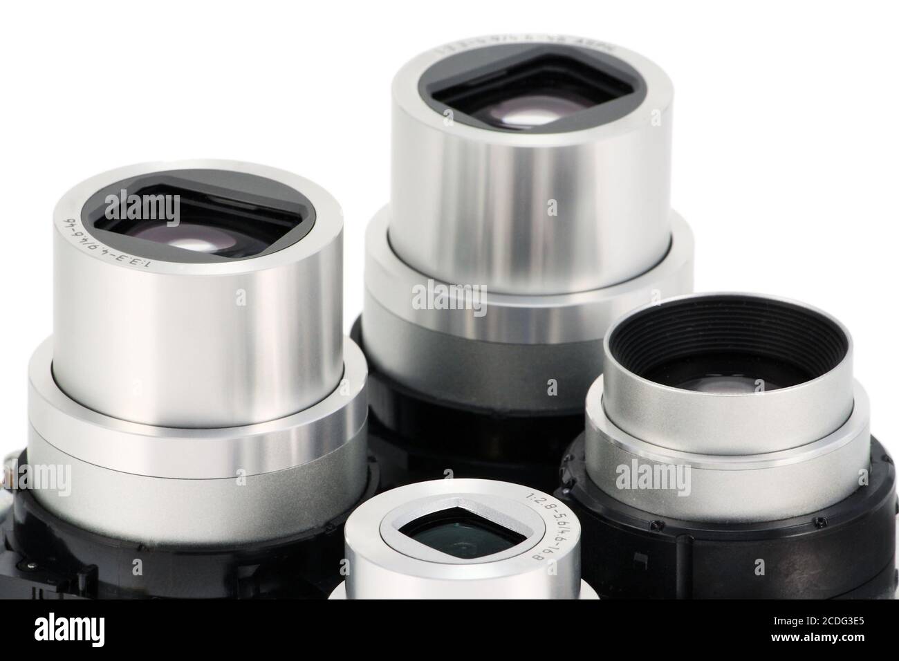 Lens Units from modern cameras Stock Photo - Alamy