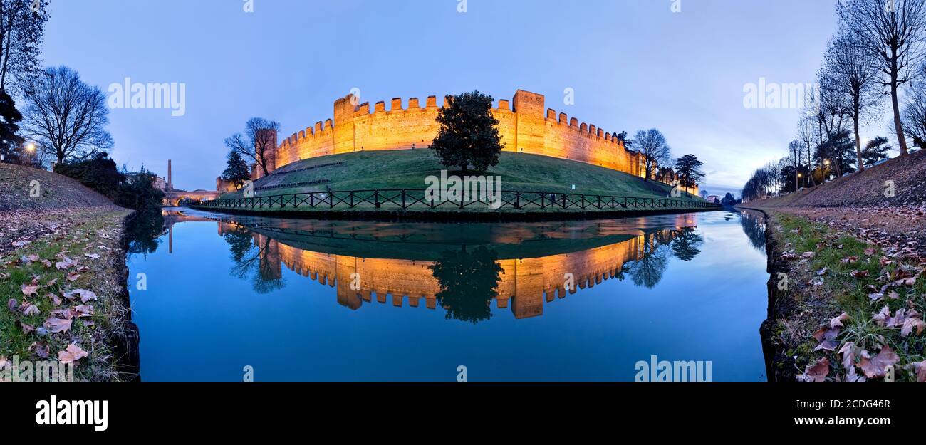 The medieval walls of Cittadella are one of the best preserved examples ...