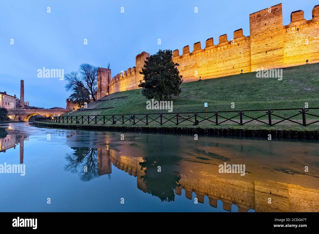 The medieval walls of Cittadella are one of the best preserved examples ...