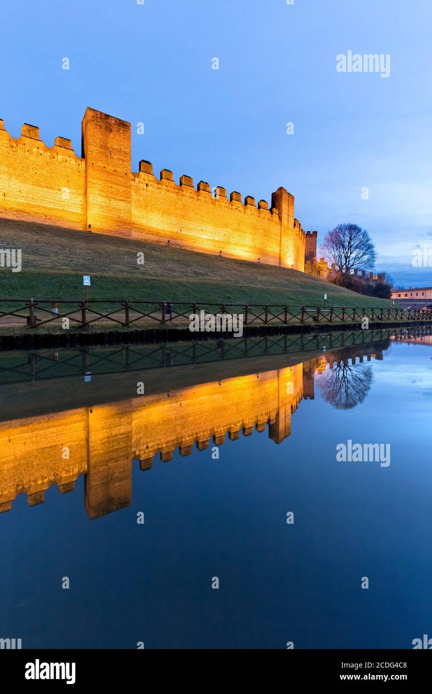 The medieval walls of Cittadella are one of the best preserved examples ...