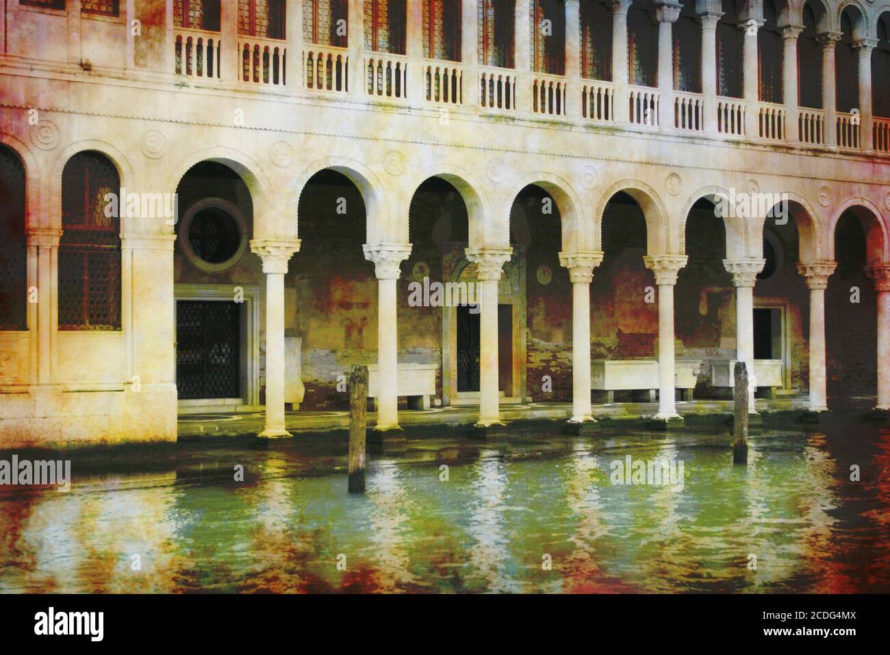 retro background - venice Stock Photo - Alamy