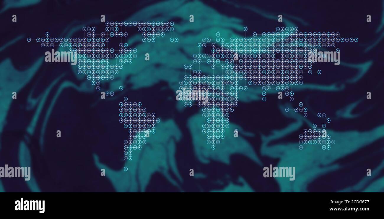 Futuristic world map. Blurry Purple Abstract Patterns Stock Photo - Alamy