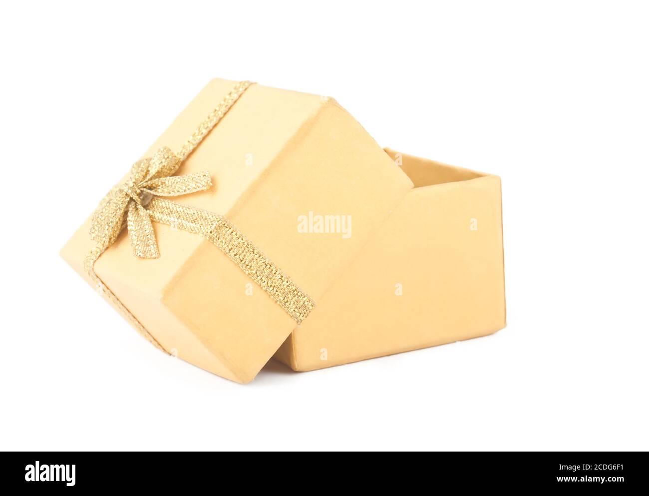 Yellow opened box Stock Photo - Alamy