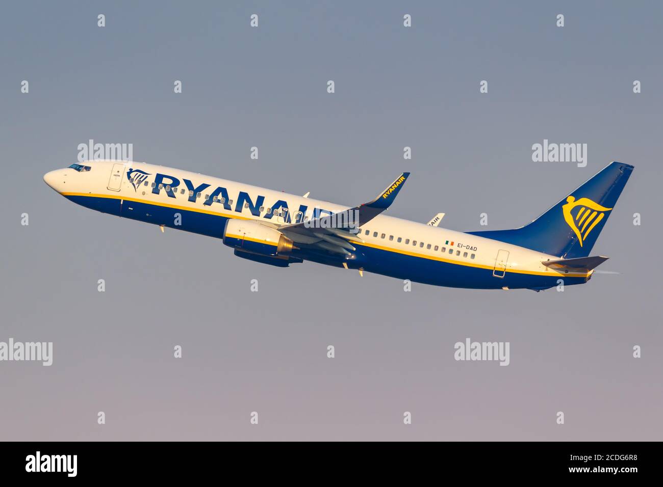 Milan, Italy - February 15, 2018: Ryanair Boeing 737-800 airplane at ...