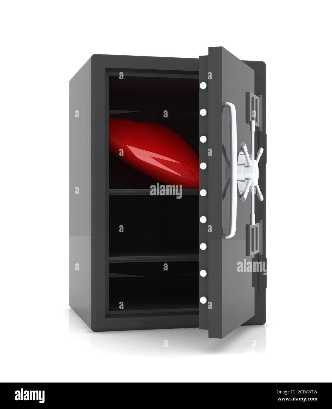 Heart in a safe Stock Photo - Alamy