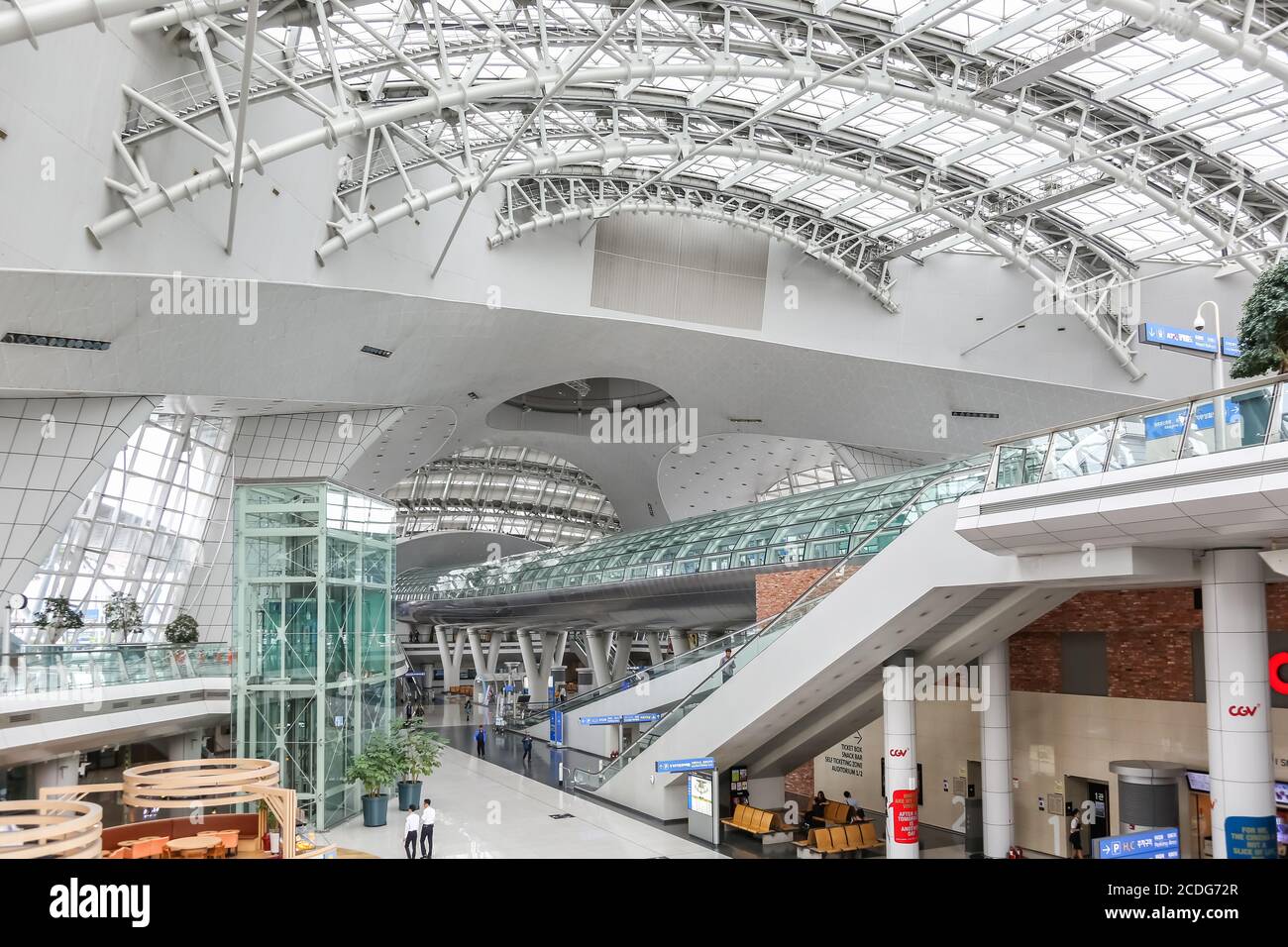 Incheon, South Korea - May 24, 2016: Transportation Center Station at ...